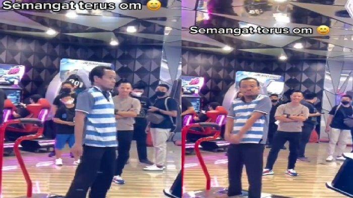 Video Viral Bapak Main Game Dance Pump It Up di Tempat Bermain, Badan ...