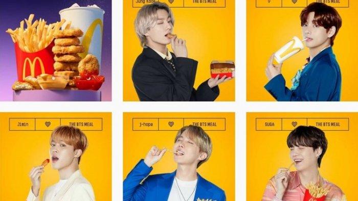 Menu BTS Meal Diserbu ARMY, Jatah untuk McDonald's Kendari Habis dalam Sehari - Tribunnewssultra.com