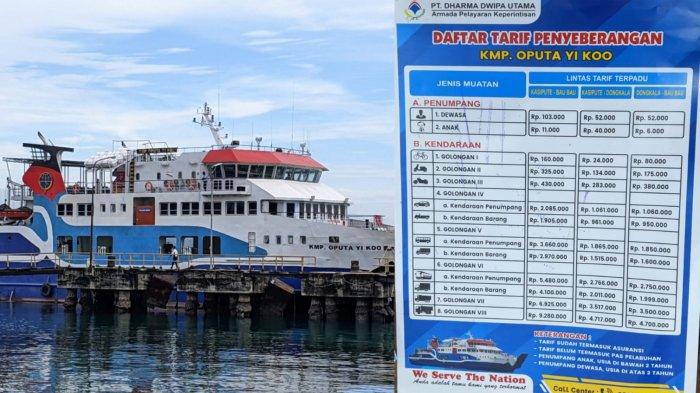 Lengkap Daftar Harga Tiket KMP Oputa Yi Koo di Pelabuhan Ferry Baubau Rute Baubau-Donggala ...
