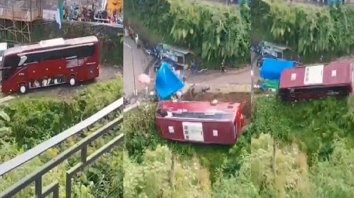 Pengakuan Sopir Bus Peziarah Jatuh ke Sungai Guci Tegal Viral, Detik-detik Kecelakaan Terekam ...