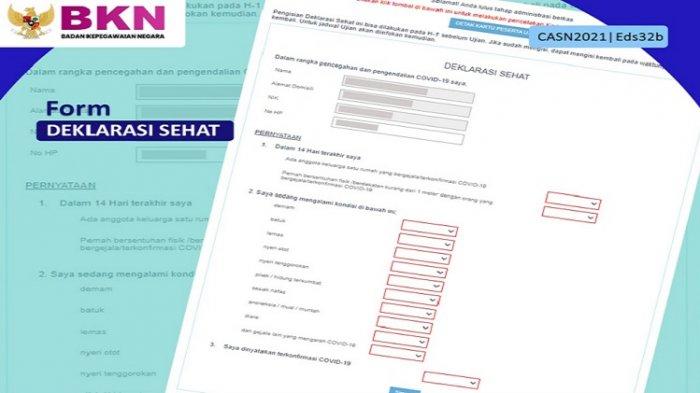 Apa itu Deklarasi Sehat? Wajib Dibawa Peserta CPNS 2021 Sulawesi ...