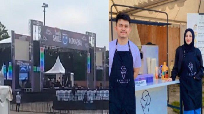 Kondisi Eks Tugu MTQ Jelang Konser Slank di Kota Kendari, Check Sound ...