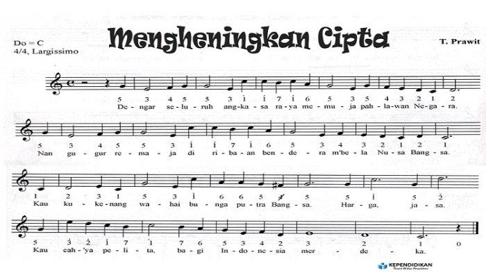 Lirik Lagu Mengheningkan Cipta karya Truno Prawit, Lagu Wajib Nasional ...