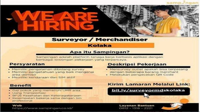 Lowongan Kerja Kolaka, Sampingan Buka Rekrutmen Merchandiser, Simak ...