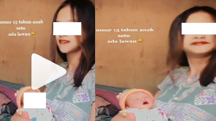 Video Viral Mama Muda 15 Tahun Pamer Punya Anak Satu Sambil Gigit Bibir dan Geleng Kepala Cari ...