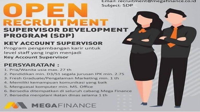 Lowongan Kerja Mega Finance, Buka Rekrutmen Supervisor Development Program, Berikut Syaratnya ...