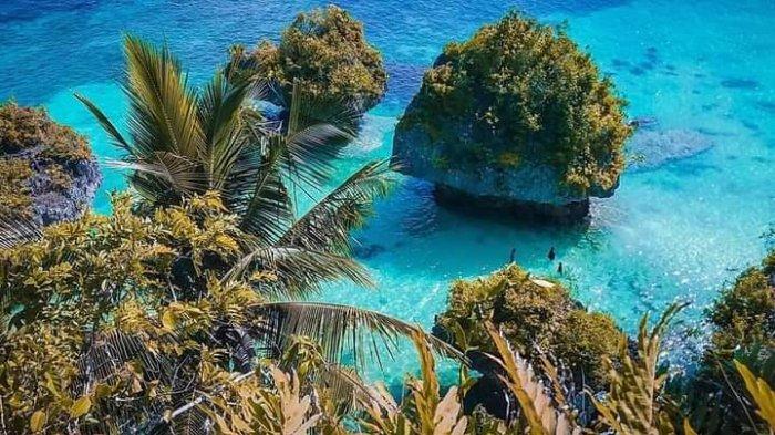 Pantai Bahari, ‘Ratu Ampat Buton Selatan' yang Biru - Tribunnewssultra.com