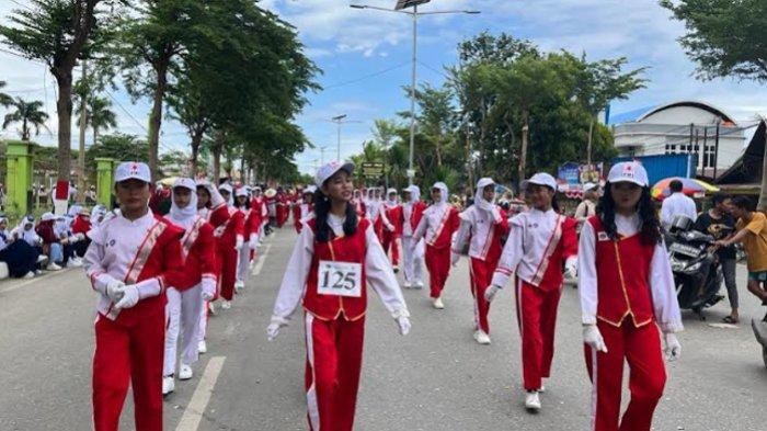 Meriahkan Kemerdekaan RI Ke-78, Setiap Sekolah di Kabupaten Kolaka Sultra Ikut Gerak Jalan Indah ...