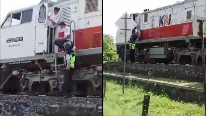 Viral Video Polisi Tilang Kereta Api hingga Jadi Bahan Bercandaan ...