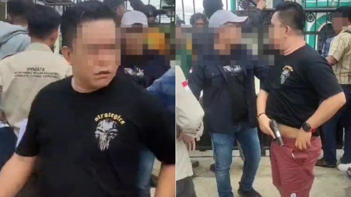 Sosok Pria Todong Pistol Viral saat Demo Mahasiswa di Kendari Sebut ... Sosok Pria Todong Pistol Viral saat Demo Mahasiswa di Kendari Sebut ...