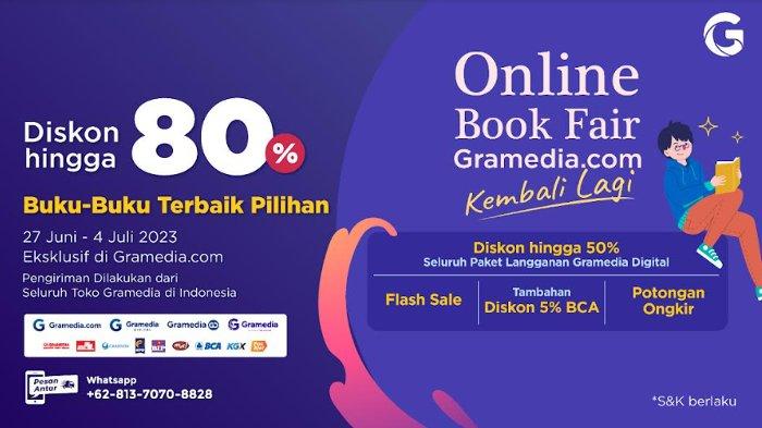 Cara Dapatkan Promo Online Book Fair Gramedia.com Diskon Hingga 80 Persen, Ada Potongan Ongkir ...