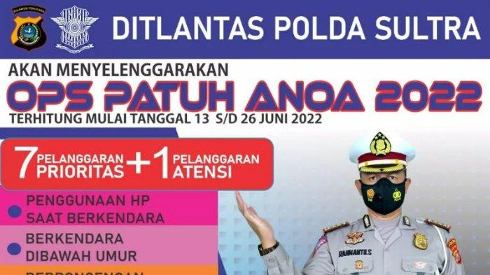 Razia Besar-besaran Operasi Patuh Anoa 2022 di Sulawesi Tenggara, 8 Pelanggaran Akan Ditindak ...