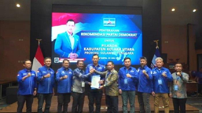 Ketum AHY Serahkan Rekomendasi Dukungan 4 Bacakada Sulawesi Tenggara, Kolut Murni Kader Demokrat ...