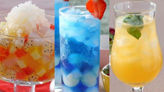 Resep Minuman untuk Segarkan Buka Puasa: Es Nata Buah Campur, Jeli Biru ...