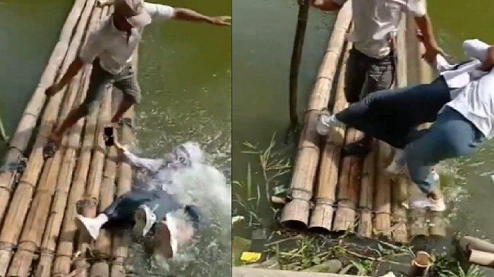 Video Viral Mau ke Sekolah 2 Siswi SMA Kecebur di Sungai, Hilang ...