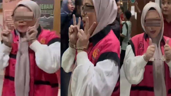 Viral ASN Kendari Tersangka Korupsi Tersenyum Pose Dua Jari 'Peace ...
