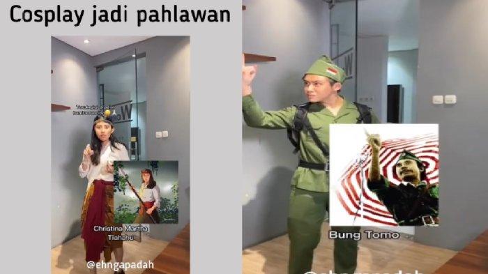 Video Viral Instagram Karyawan Masuk Kantor Cosplay Jadi Pahlawan Indonesia, Netizen: Keren ...