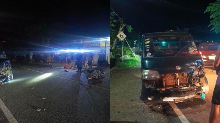 Video Viral Kecelakaan Maut Motor Vs Mobil Pikap Tabrakan di Sani-sani Kolaka Sulawesi Tenggara ...