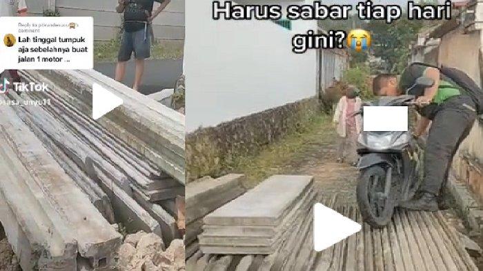 Video Viral Tetangga Tutup Jalan Pakai Bahan Bangunan Keluarga Ini ...