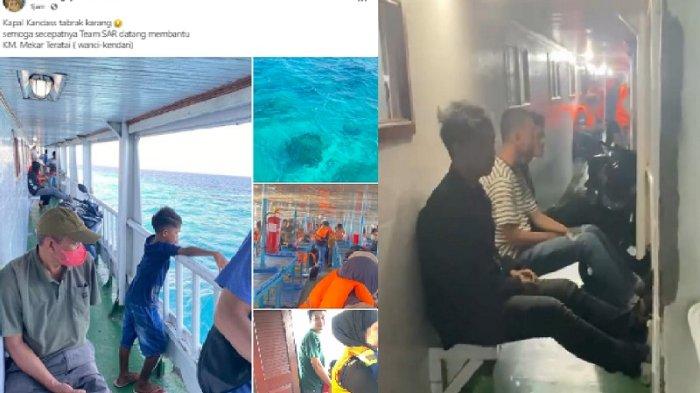 Viral Kondisi Kapal KM Mekar Teratai Rute Wanci-Kendari Sulawesi Tenggara Kandas Belum ...