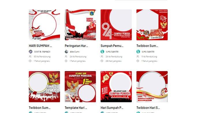 10 Twibbon Hari Sumpah Pemuda 28 Oktober 2022, Cocok Sebagai Pesan atau Status Di Media Sosial ...