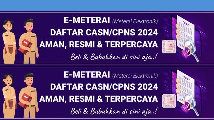 4 Link Alternatif Beli E-Meterai CPNS 2024, E-Meterai TokoGramedia, Easy Dimensy, POSPAY ...