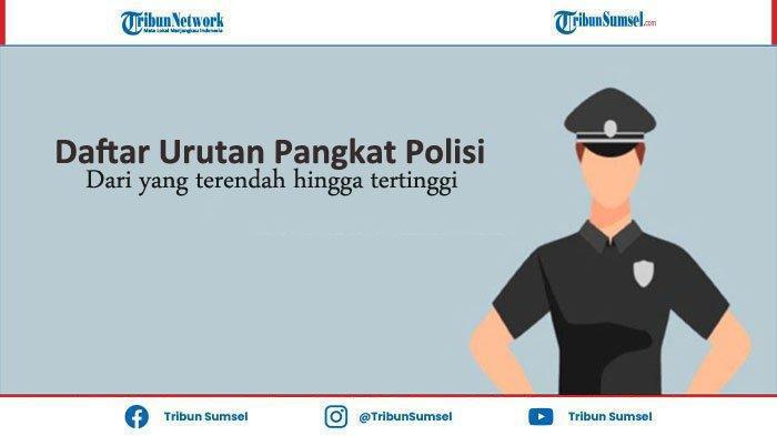 Daftar Urutan Pangkat Polisi Lengkap, dari Terendah Hingga Tertinggi, Wajib Tahu! - Tribunsumsel.com