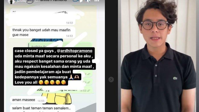 Ardhito Pramono Minta Maaf Buat Keributan di Kafe hingga Lempar Gelas ...