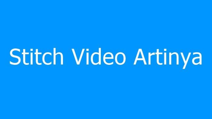 Stitch Video Artinya, Fitur di Aplikasi Tiktok yang Populer Digunakan ...