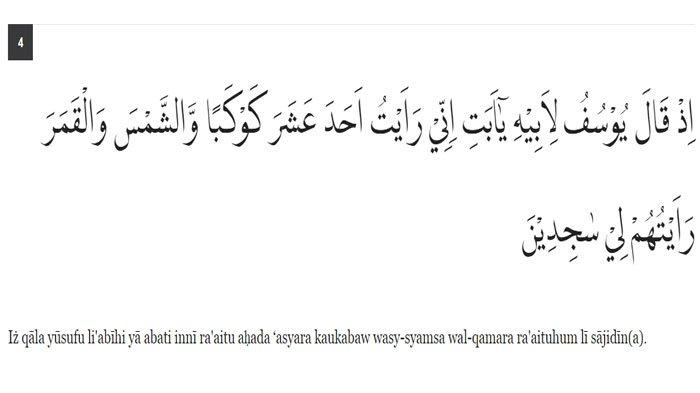Arti Surat Yusuf Ayat 4 Lengkap Beserta Tafsir, Cerita Nabi Yusuf A.S ...