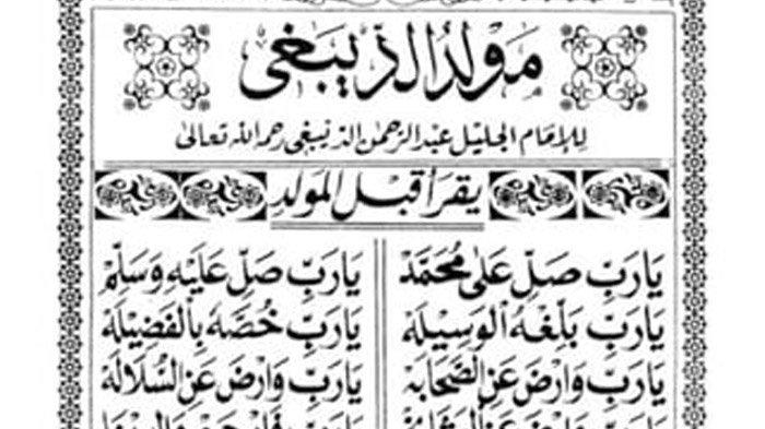 Teks Bacaan Sholawat Al Barzanji Latin Mudah Dibaca Lengkap dengan Artinya - Tribunsumsel.com