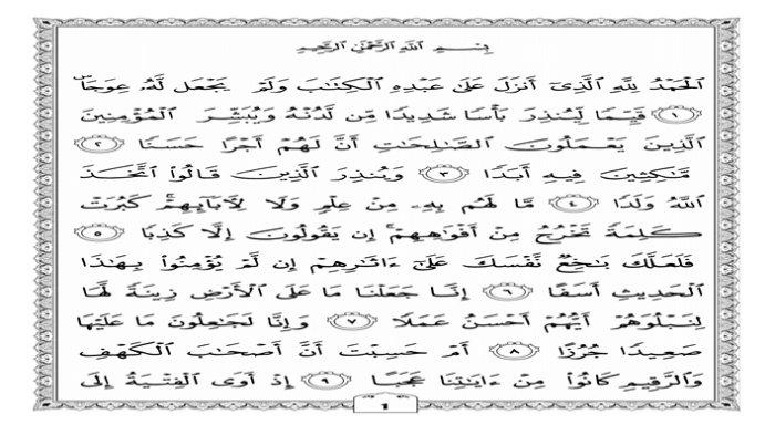 Bacaan Surat Al Kahfi Ayat 1 10 Lengkap Tulisan Arab Latin Dan Artinya