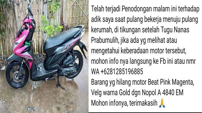 Beredar Informasi Begal Motor Beraksi di Tugu Nanas Prabumulih, Ini ...