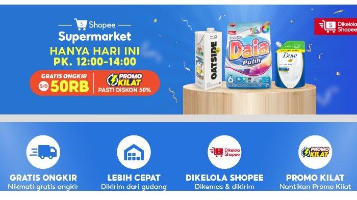 Promo Shopee Hari Ini 15 Mei 2023, Supermarket-Skincare Diskon 50 Pesen ...