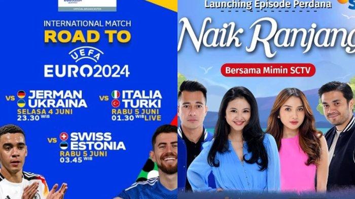 Jadwal Acara TV Selasa 4 Juni 2024 : Tayang Jerman vs Ukraina di RCTI, Ada Film The Commuter ...