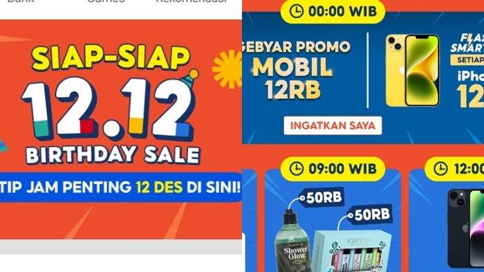 Promo Puncak Shopee 12.12 Birthday Sale 12 Desember 2023, Iphone 14 ...