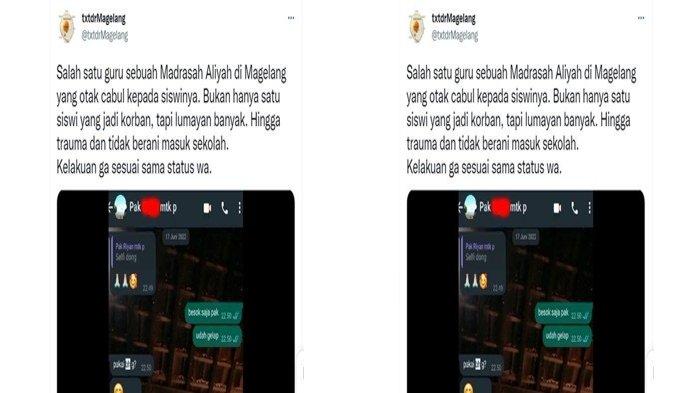 Aksi Oknum Guru Madrasah Lecehkan Siswi Terbongkar, Isi Chat Tak Senonoh Viral, Langsung Dipecat ...