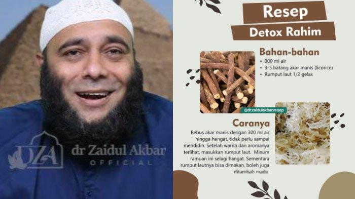 Cara Ampuh Detoks Rahim Oleh dr Zaidul Akbar, Buat Resep dengan Batang Akar Manis dan Rumput ...
