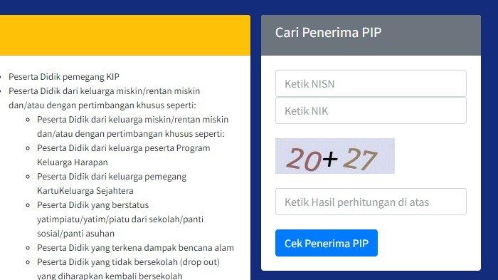 Cara Cek Penerima PIP 2024 Secara Online Melalui LINK https://pip.kemdikbud.go.id/home_v1 ...