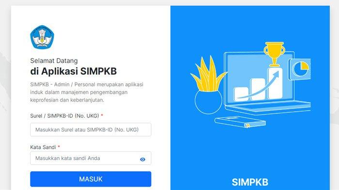 5 Cara Login SIMPKB Pakai Akun Belajar.id Untuk Guru dan Tenaga Pendidik - Tribunsumsel.com