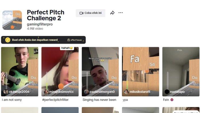 Cara Main Tren Filter Do Re Mi Fa So La/Perfect Pich Challenge yang ...