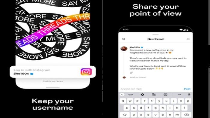 Cara Mudah Buat Akun Threads di Instagram, Fitur Terbaru IG Ini 6 Kelebihannya - Tribunsumsel.com