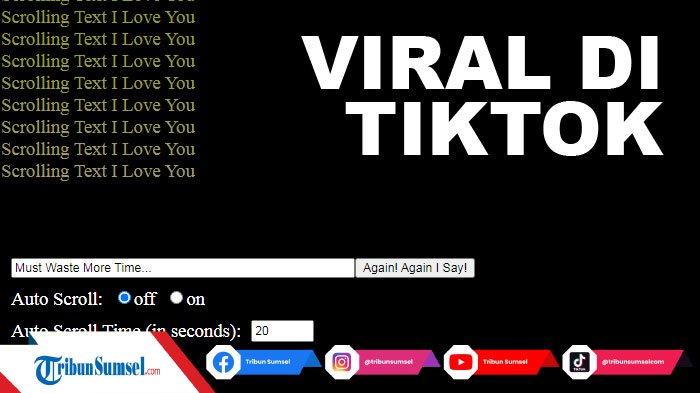 Cara Membuat Scrolling Text di WhatsApp Viral Tiktok, Copy-Paste Link di Sini - Tribunsumsel.com