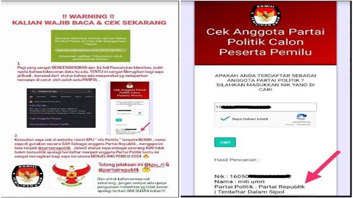 Cek Anggota Parpol, PNS Lapas Asal Muratara Kaget Namanya Dicatut Parpol, Segera Lapor Bawaslu ...