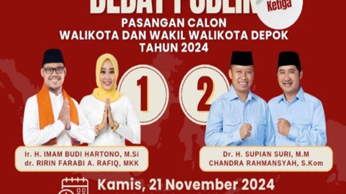Hasil Real Count Pilkada Kota Depok 2024, Imam-Ririn, Supian-Candra, Data Masuk 99 Persen ...