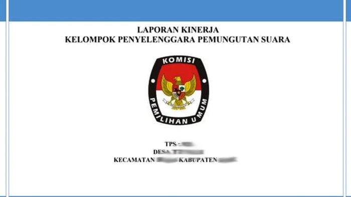 Contoh Laporan Kinerja/SPJ KPPS Pilkada 2024 Beserta Link Download File Doc - Tribunsumsel.com