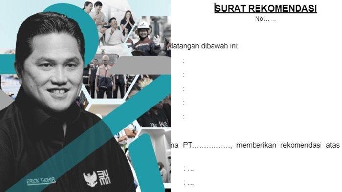 Contoh Surat Rekomendasi Rekrutmen Bersama BUMN 2023 Lengkap, Ada File ...