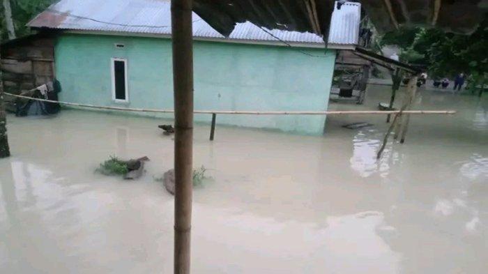 Diguyur Hujan Deras Semalaman, 7 Desa Terendam Banjir di Empat Lawang Sumsel - Tribunsumsel.com