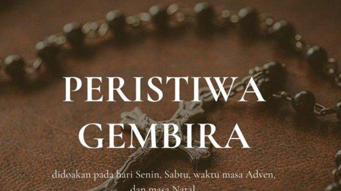 5 Susunan Doa Rosario Hari Sabtu 12 Oktober 2024, Peristiwa Gembira ...