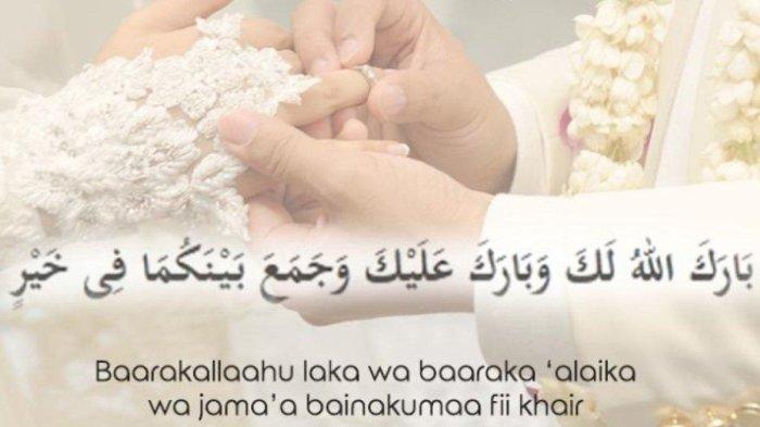 Doa untuk Pengantin Baru Islam Sesuai Sunah Lengkap Arab, Latin dan Artinya - Tribunsumsel.com